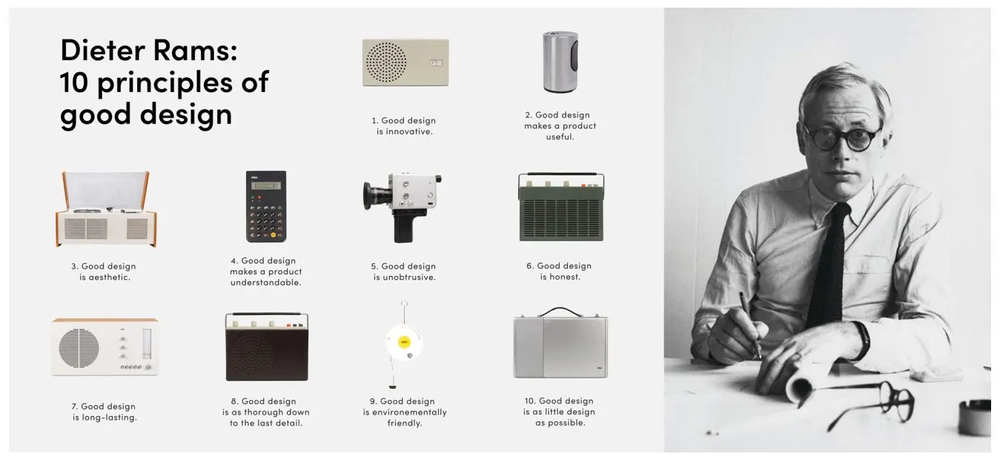 Dieter Rams and 10 principles for good design